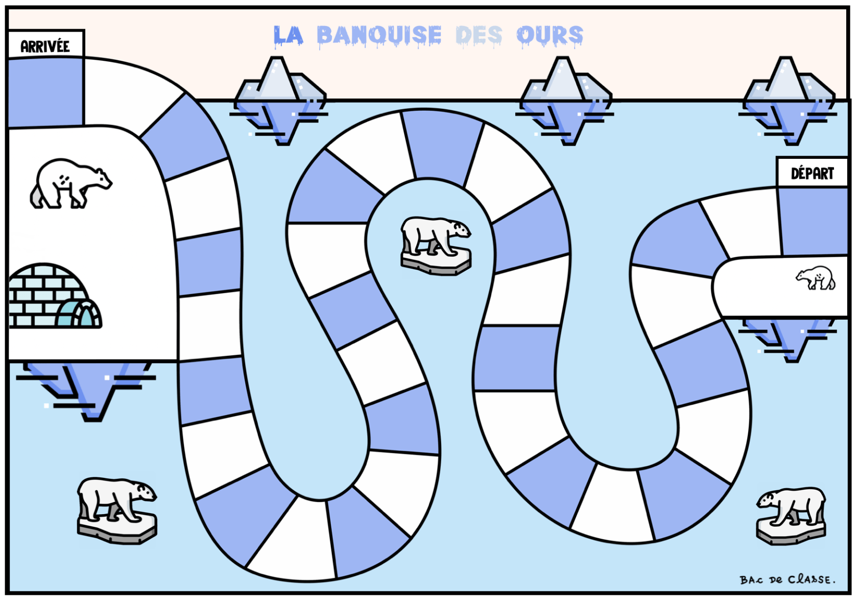 La banquise des ours – Intercaler un nombre – Bac de classe