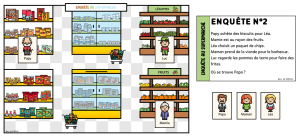 Enquêtes au supermarché – Lecture compréhension – Bac de classe