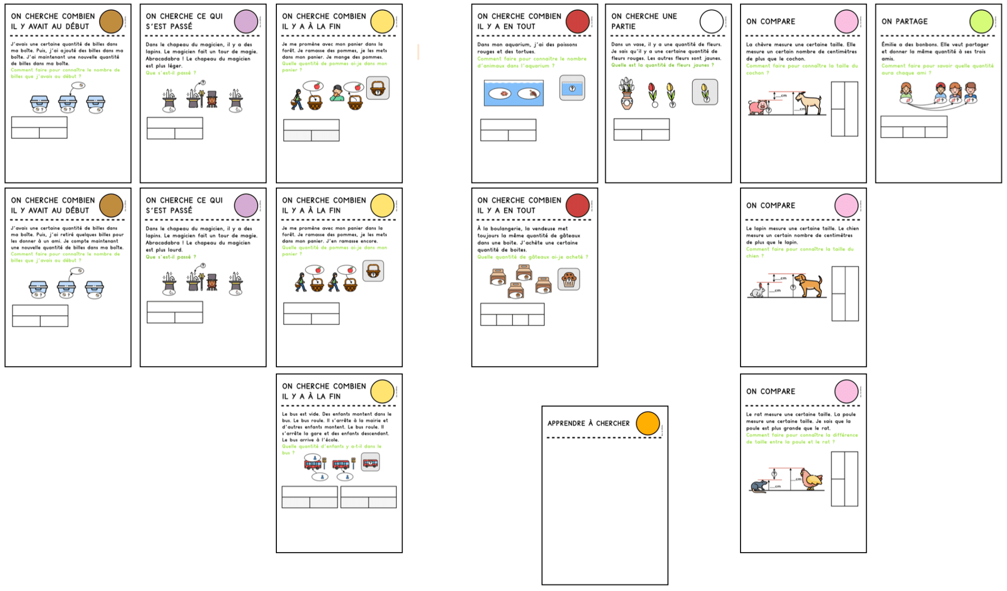 Résoudre des problèmes en CP/CE1 – Bac de classe